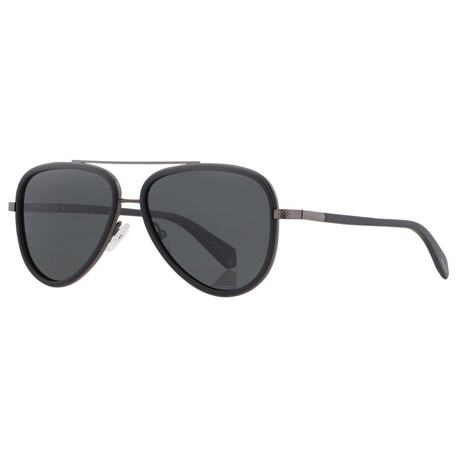 Polaroid Core Polarized Grey Pilot Men's Sunglasses PLD 2073/S 0003/M9 57 716736130743 ...
