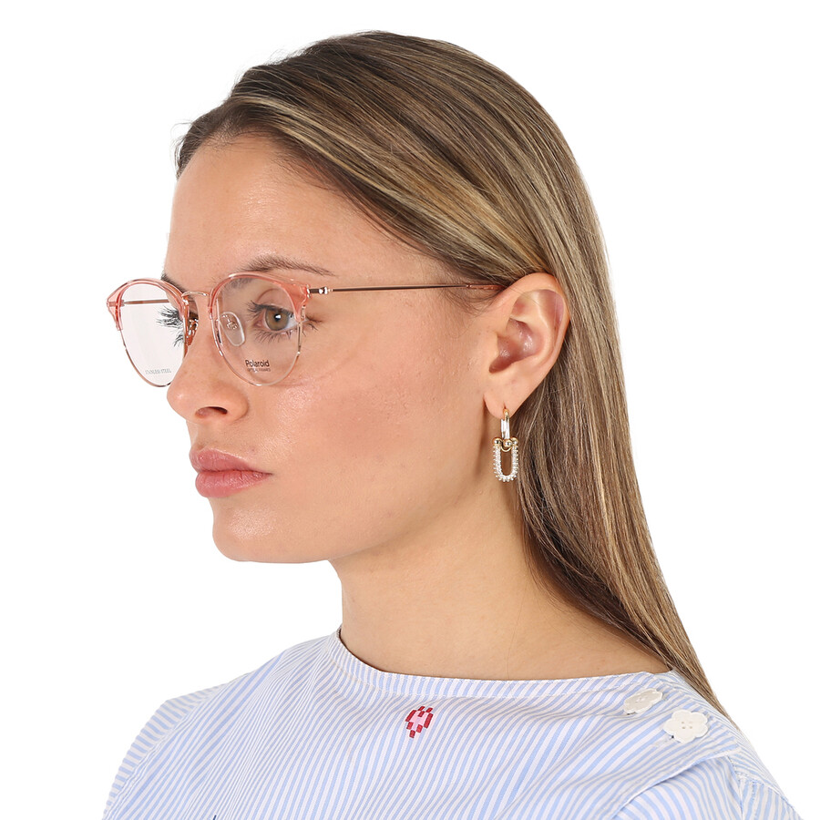 Polaroid Demo Round Unisex Eyeglasses PLD D404/G 035J 51 716736330129 ...