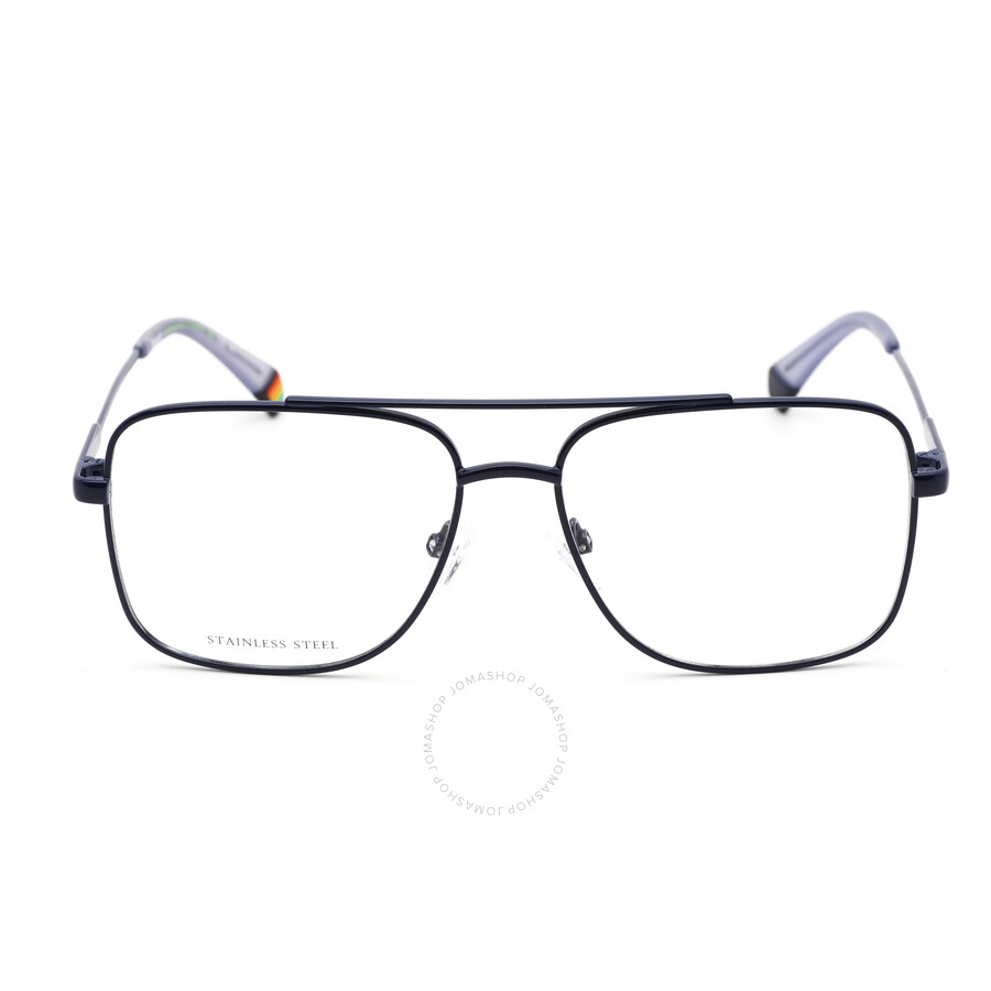 Polaroid Mens Blue Rectangular Eyeglass Frames Pldd4510pjp0055