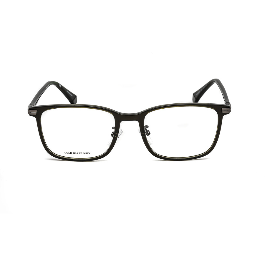 Polaroid Men's Green Rectangular Eyeglass Frames PLDD426/G04C30053 ...