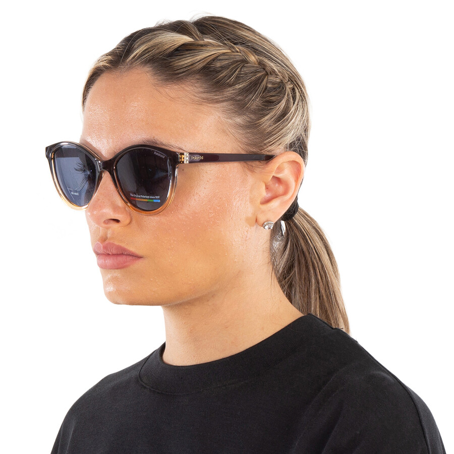 Polaroid Polarized Blue Cat Eye Ladies Sunglasses PLD 4133/S/X 0YRQ/C3 ...