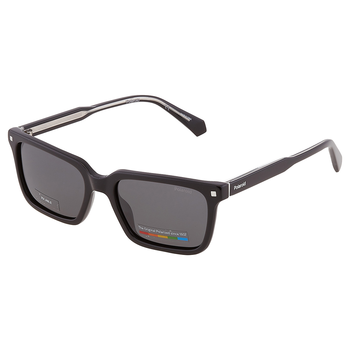 Polaroid Polarized Grey Rectangular Men's Sunglasses PLD 4116/S/X 0807 ...