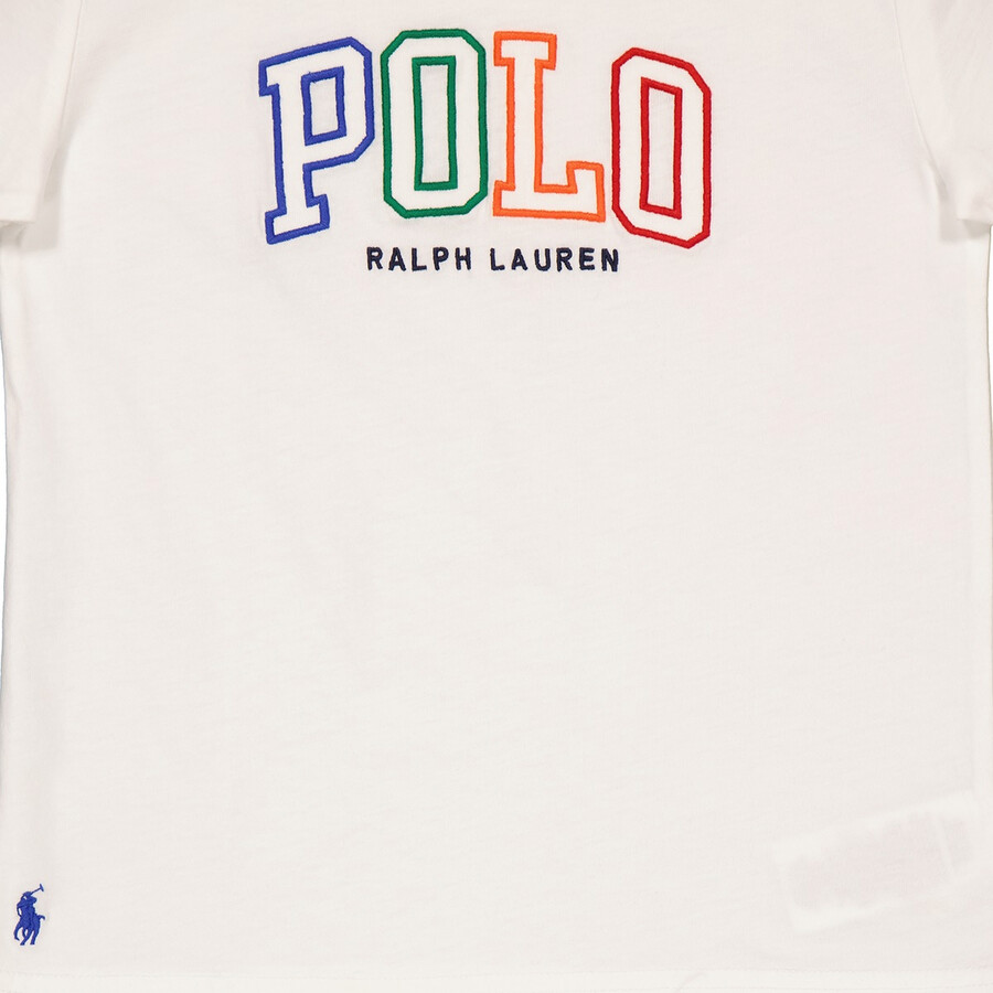 Polo Ralph Lauren Boys White Polo Logo T-Shirt, Size 6 322902404005 ...