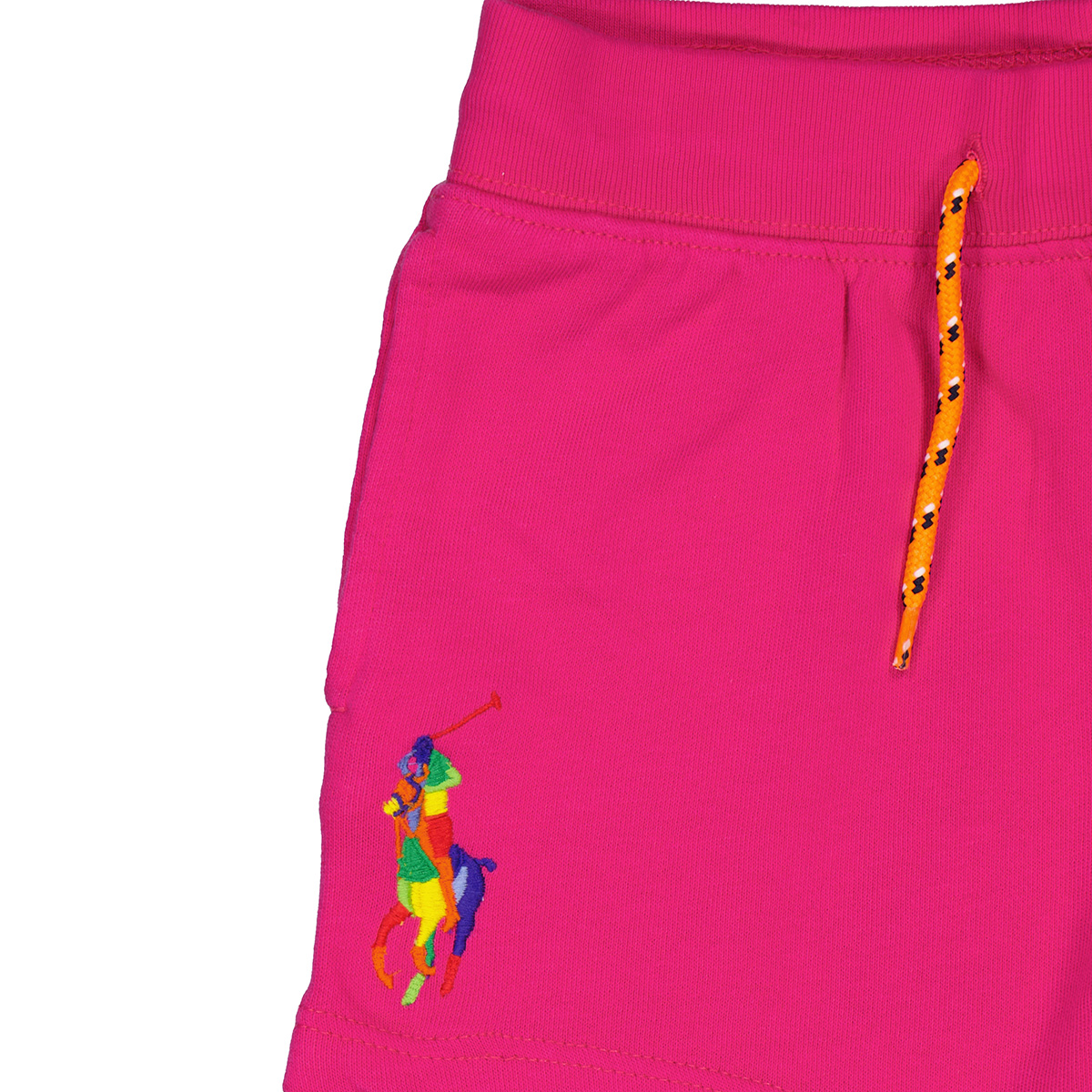 Polo Ralph Lauren Girls Accent Pink Big Pony Spa Cotton Terry Shorts ...