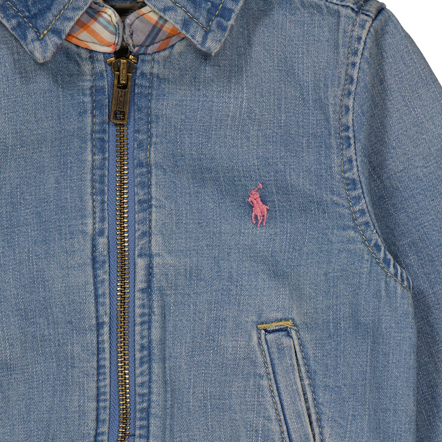 Polo Ralph Lauren Girls Lamarie Wash Denim Jacket, Size 6X 312902125001 3616850885871 - Apparel ...