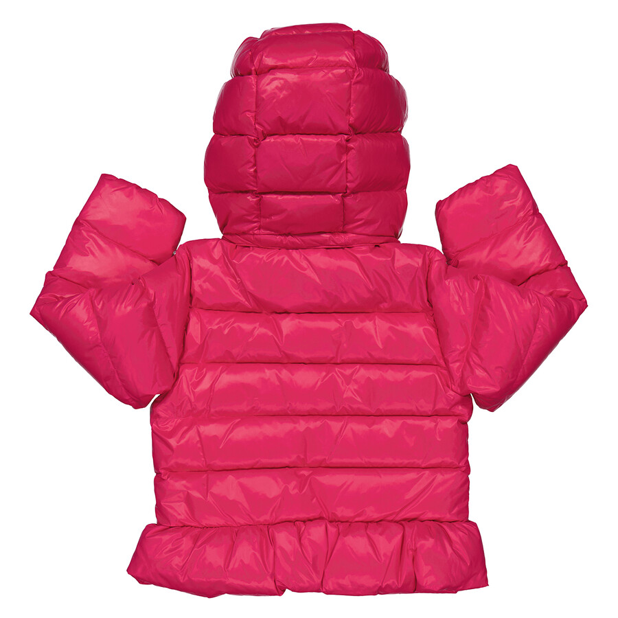 Polo Ralph Lauren Girls Sport Pink Water-Repellent Down Peplum Puffer ...
