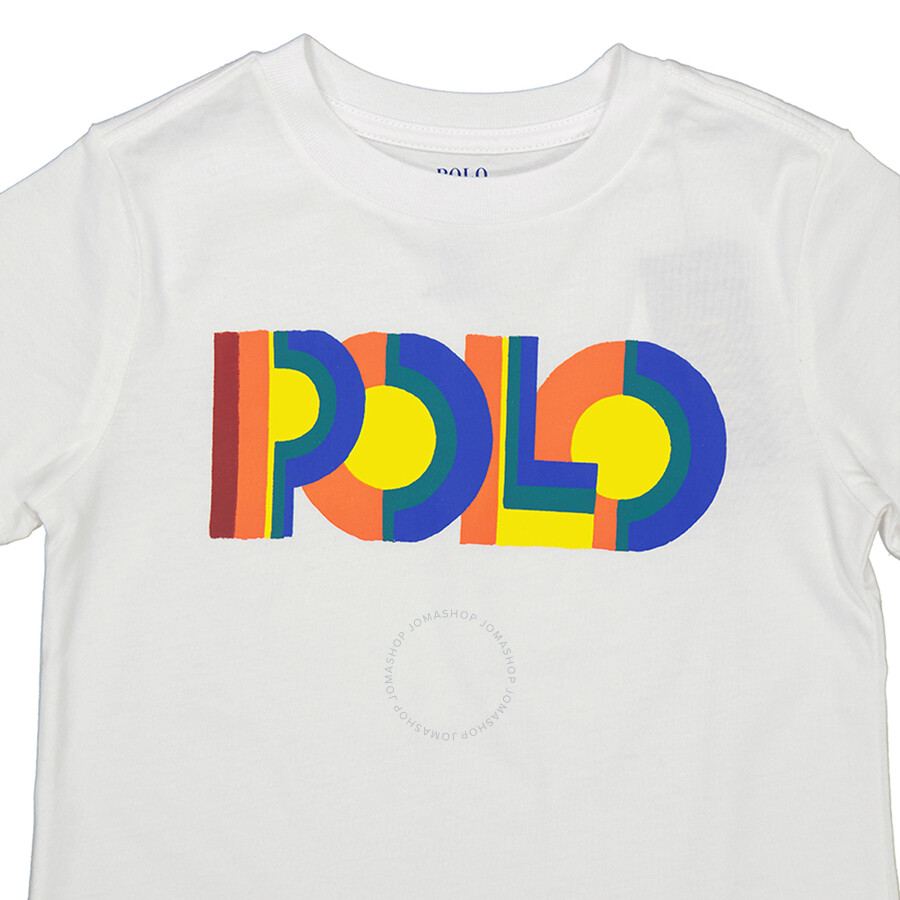 Polo Ralph Lauren Kids White Cotton Polo Logo T-Shirt, Size 3T 321858778001 - Apparel - Jomashop
