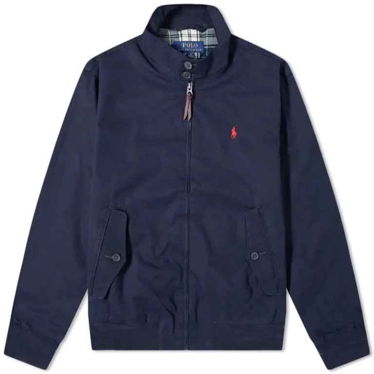 Polo Ralph Lauren Men's Navy Cotton Twill Logo Embroidered Jacket, Size ...