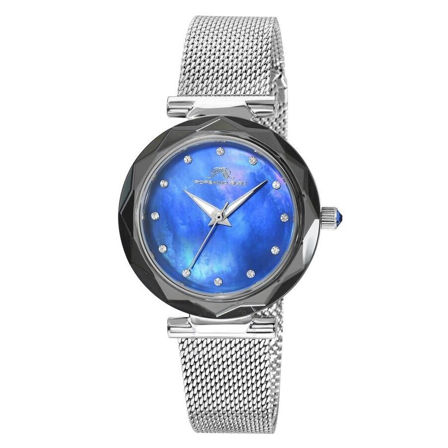 Porsamo Bleu Hazel Quartz Blue Dial Ladies Watch 1272AHAS 819179029510 - Watches, Hazel - Jomashop