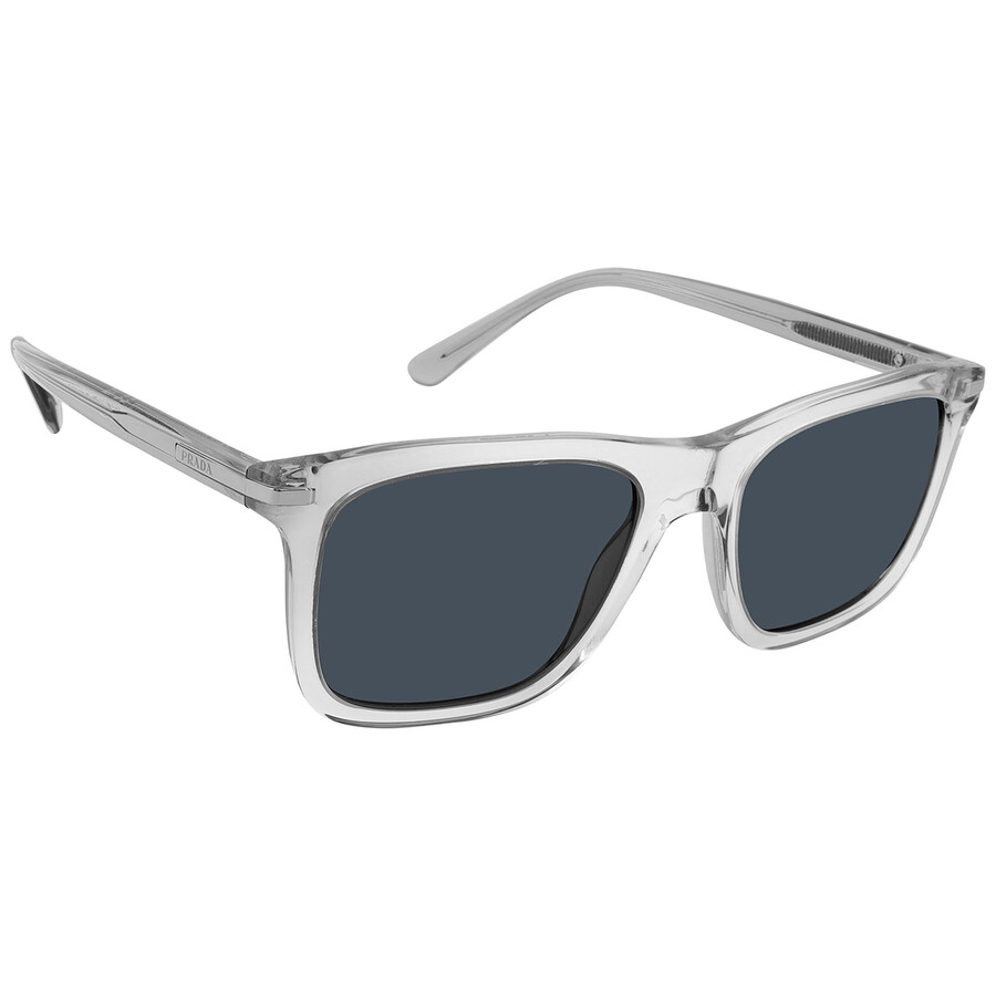 Prada Blue Rectangular Men's Sunglasses PR 18WS U430A9 53 8056597440202 ...