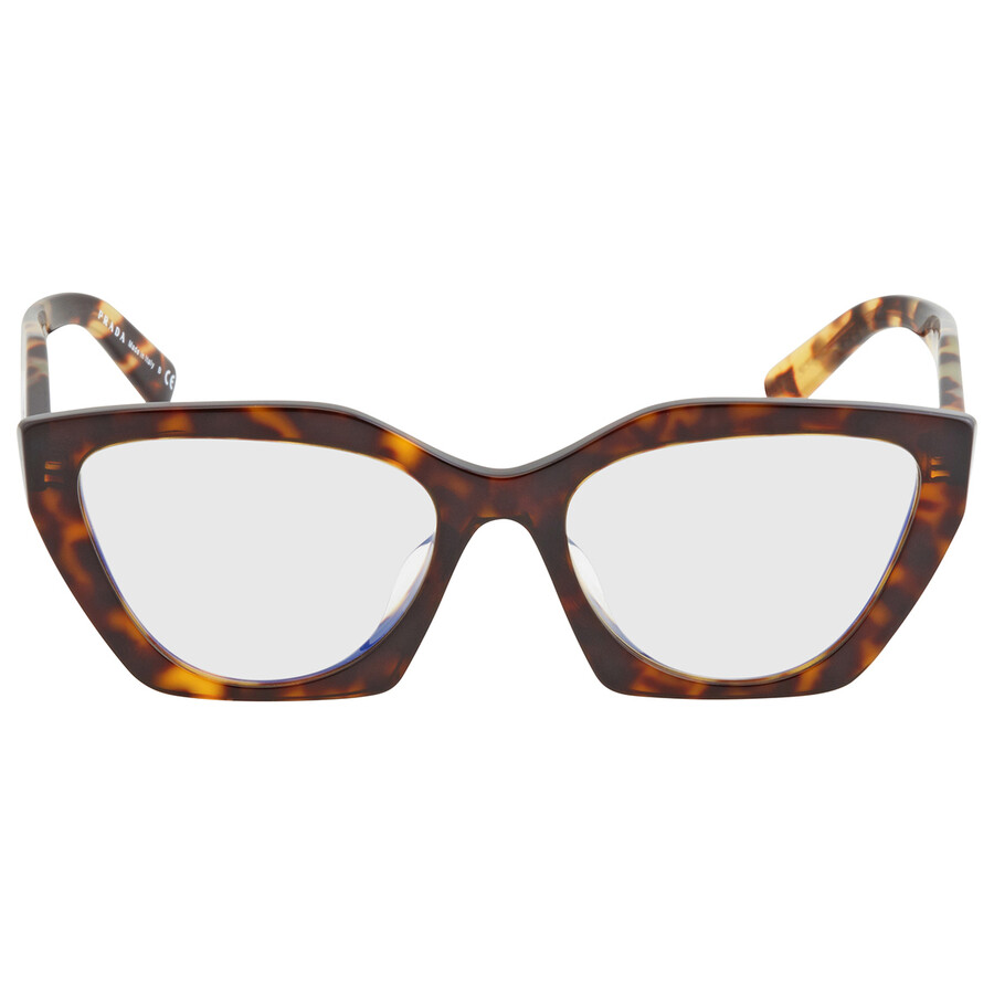 Prada Clear Blue Light Filter Irregular Ladies Sunglasses PR 26YS ...