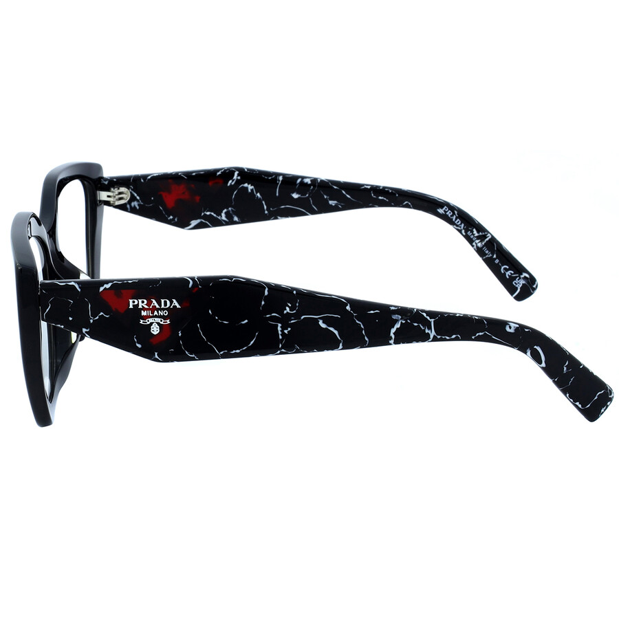 Prada Clear Blue Light Filter Irregular Ladies Sunglasses PR 26YSF ...