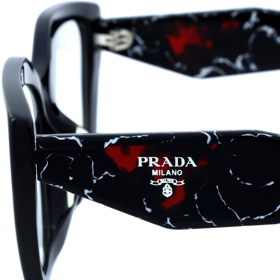 Prada Clear Blue Light Filter Irregular Ladies Sunglasses PR 26YSF ...