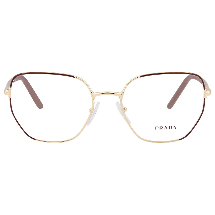 Prada Clear Demo Lens Square Eyeglasses PR 60WV 7M1O1 53 8056597371780 ...