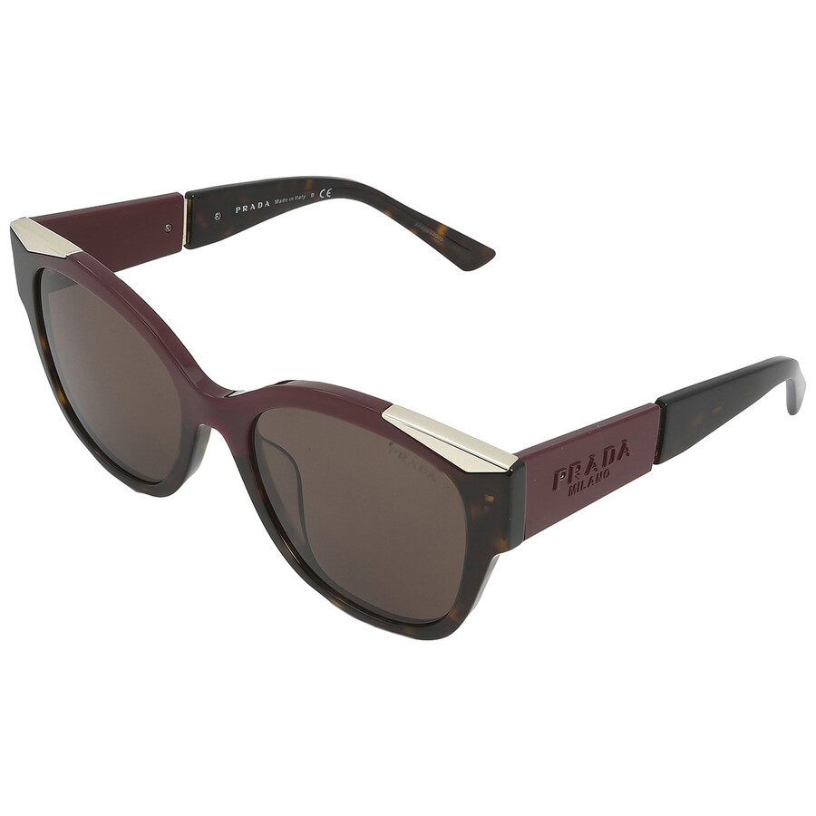 Prada Dark Brown Cat Eye Ladies Sunglasses PR 02WSF 07C0D1 56 ...