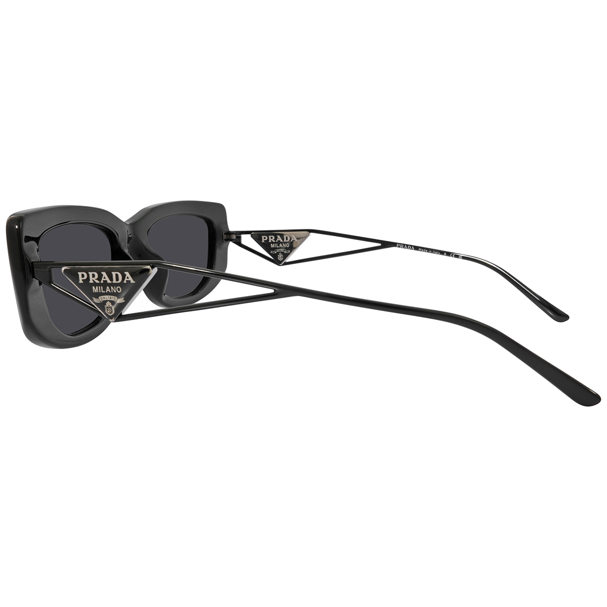 Prada Dark Gray Rectangular Ladies Sunglasses PR 14YS 1AB5S0 53 ...