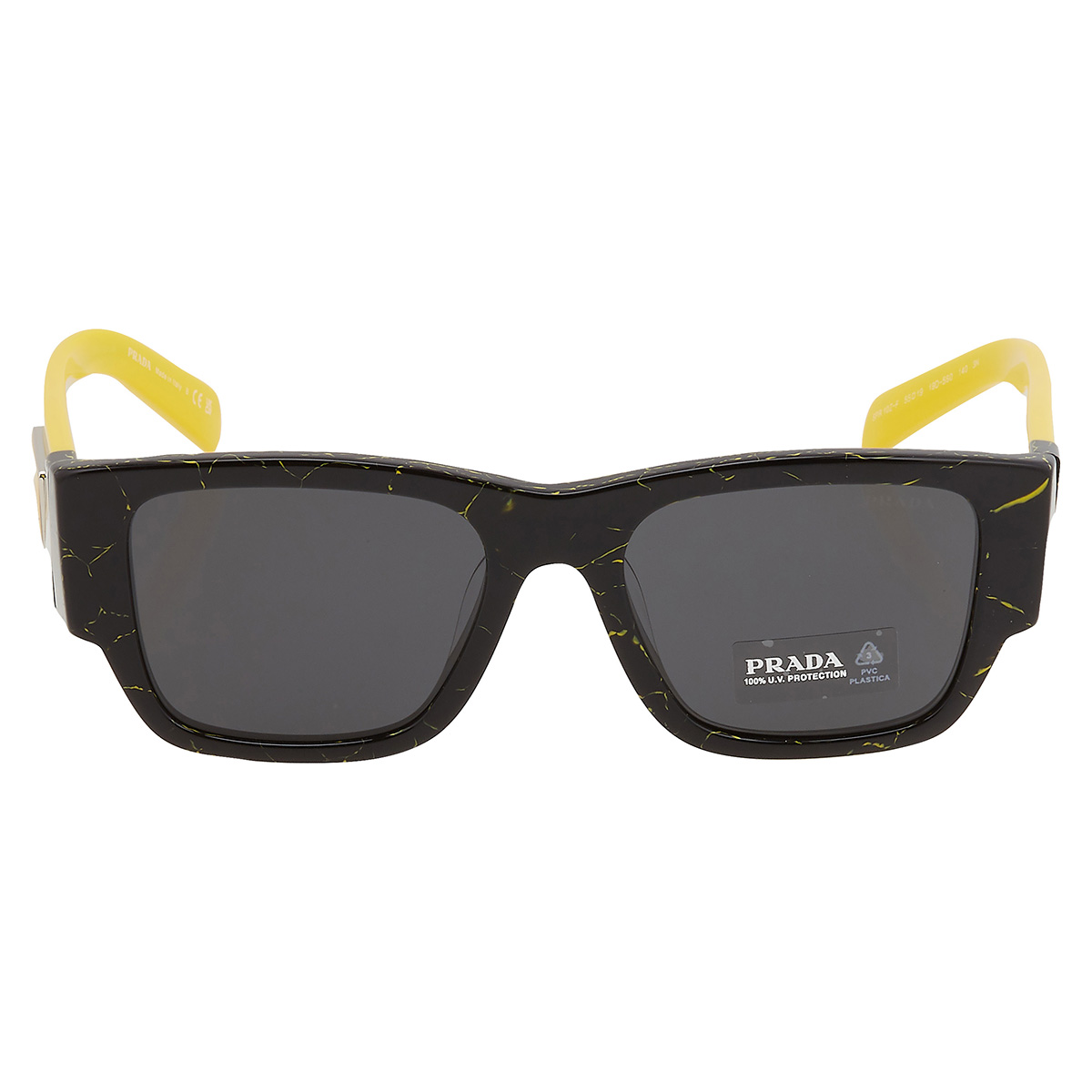 Prada Dark Gray Square Men's Sunglasses PR 10ZSF 19D5S0 55 ...
