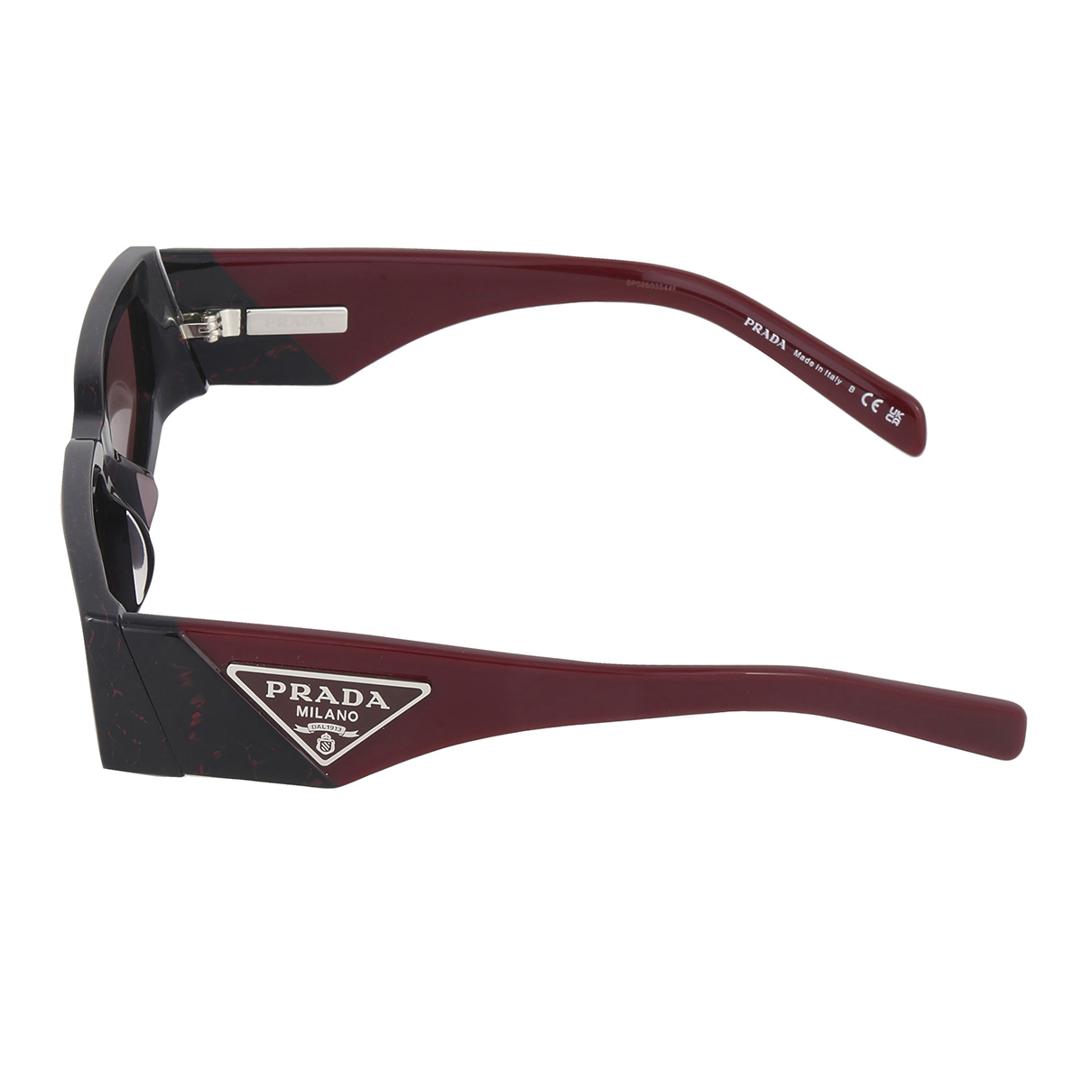 Prada Dark Violet Rectangle Men's Sunglasses PR 09ZSF 11F08S 55 ...