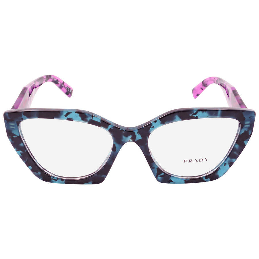 Prada Demo Irregular Ladies Eyeglasses PR 09YV 06Z1O1 54 8056597626170 ...