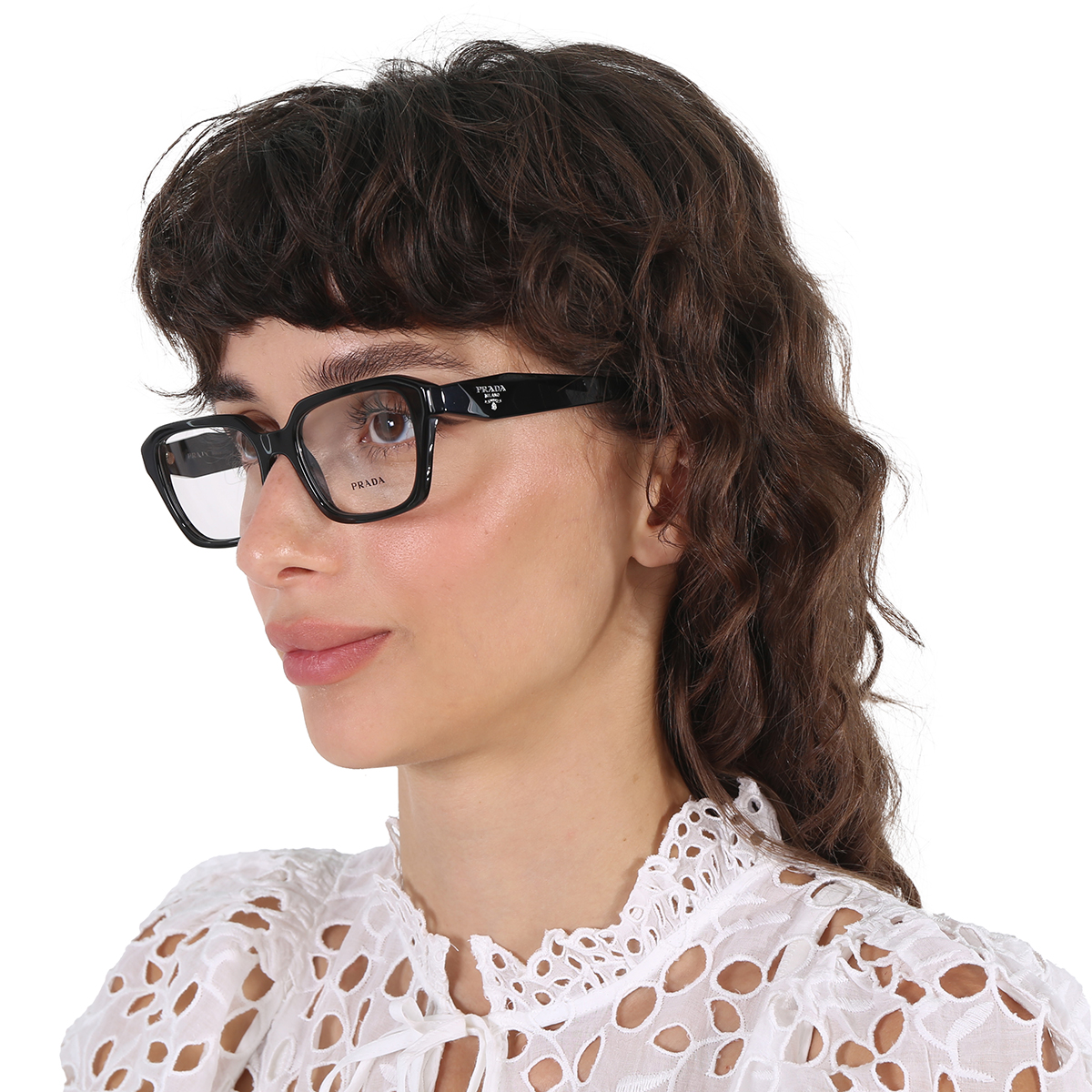 Prada Demo Rectangular Ladies Eyeglasses PR 14ZV 1AB1O1 52 ...