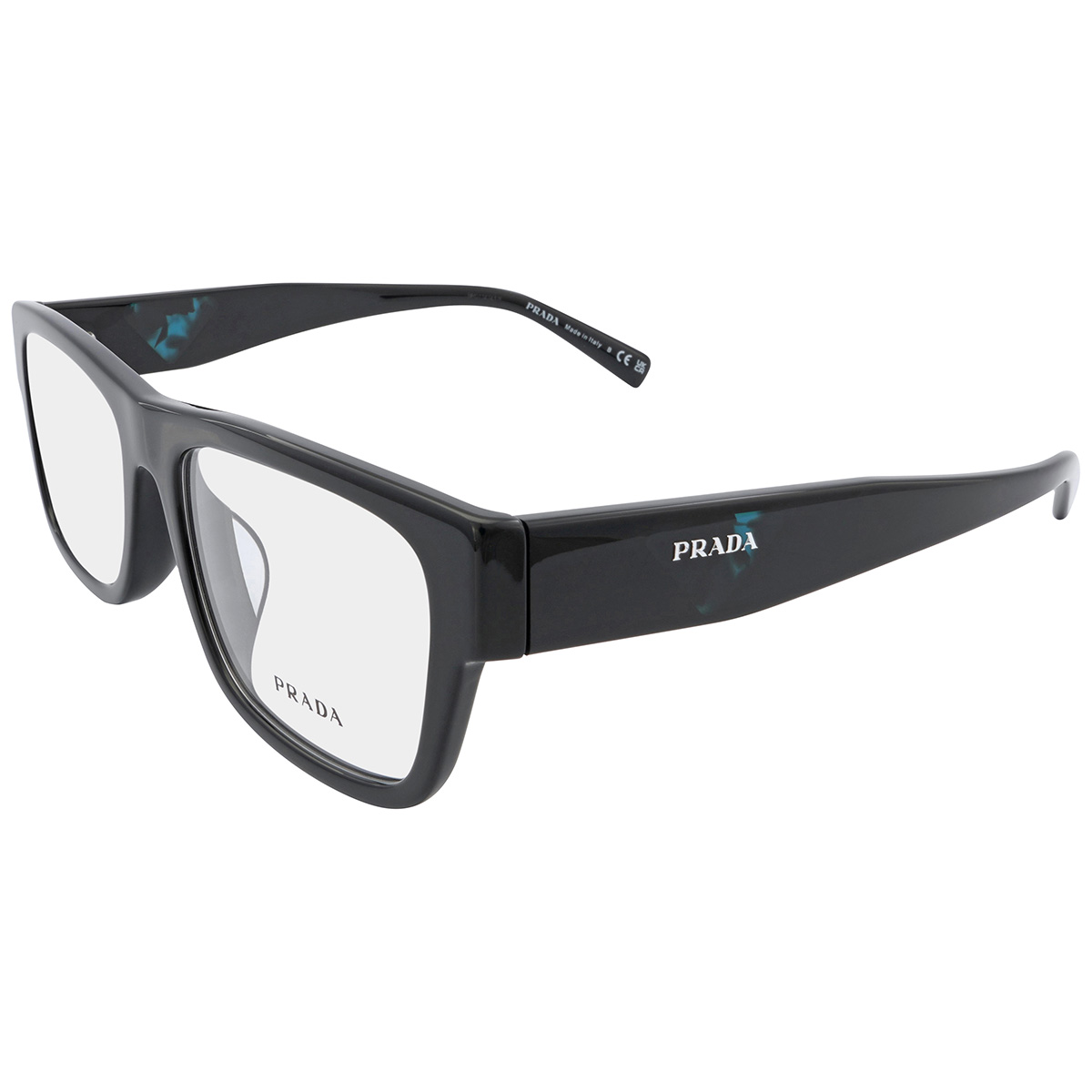 Prada Demo Rectangular Men's Eyeglasses PR 15YVF 1AB1O1 56 ...