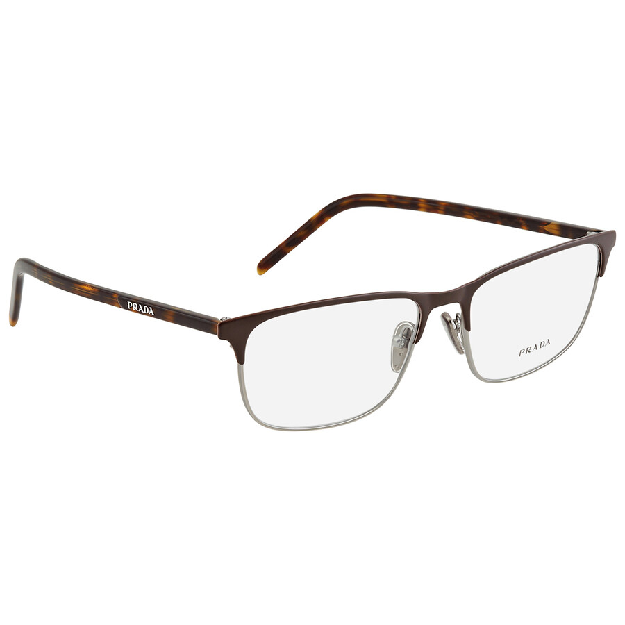 Prada Demo Square Men's Eyeglasses PR 66YV 02Q1O1 57 8056597632324 ...