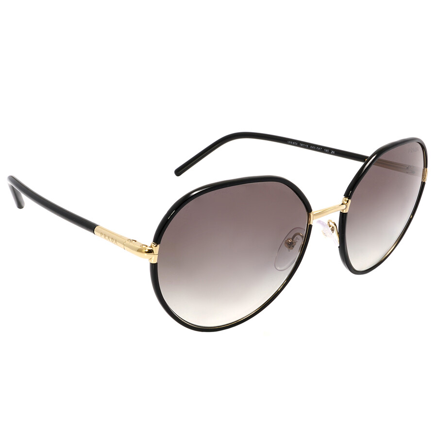 Prada Grey Gradient Round Ladies Sunglasses PR 65XS AAV0A7 58 ...