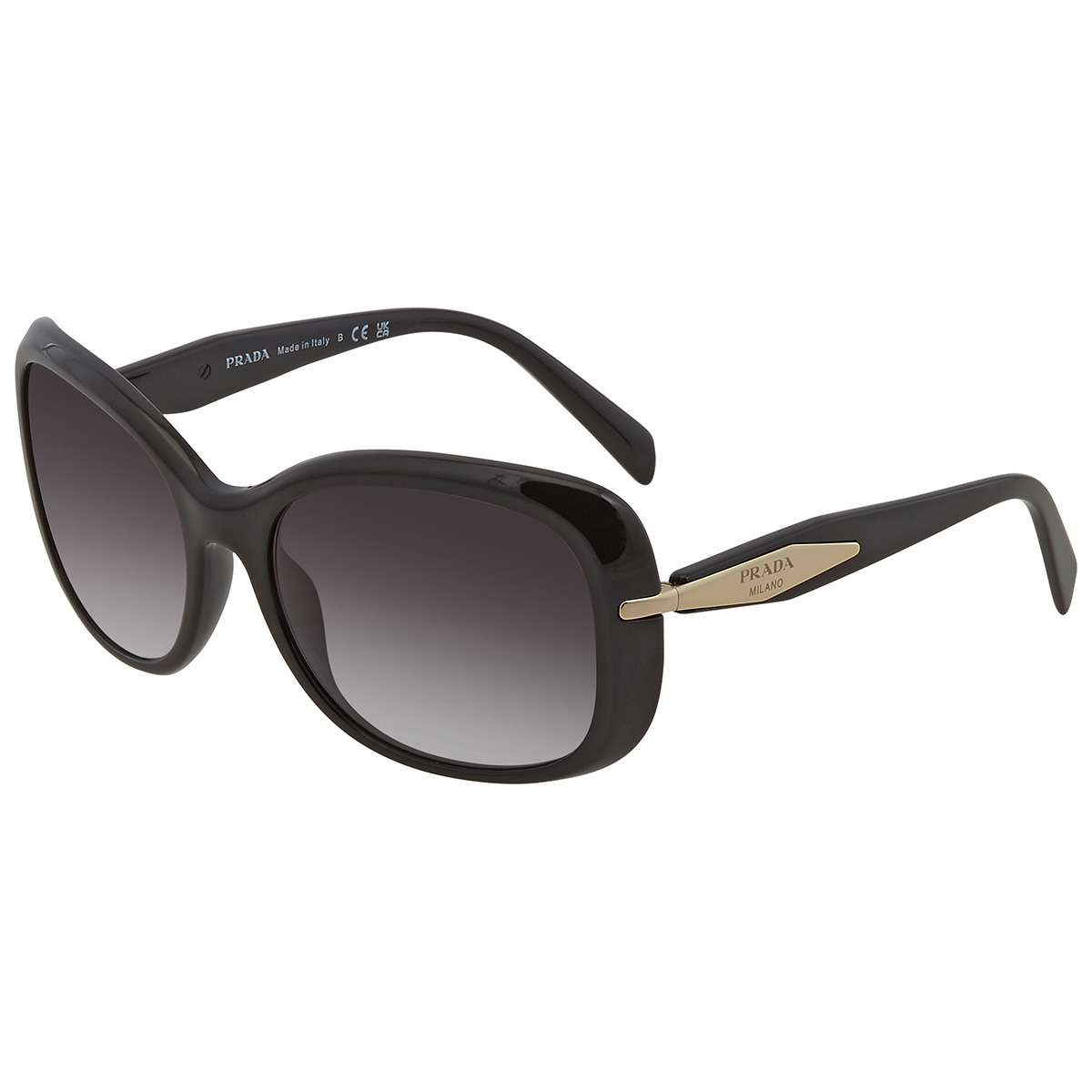 Prada Grey Gradient Butterfly Ladies Sunglasses PR 04ZS 1AB09S 57 ...