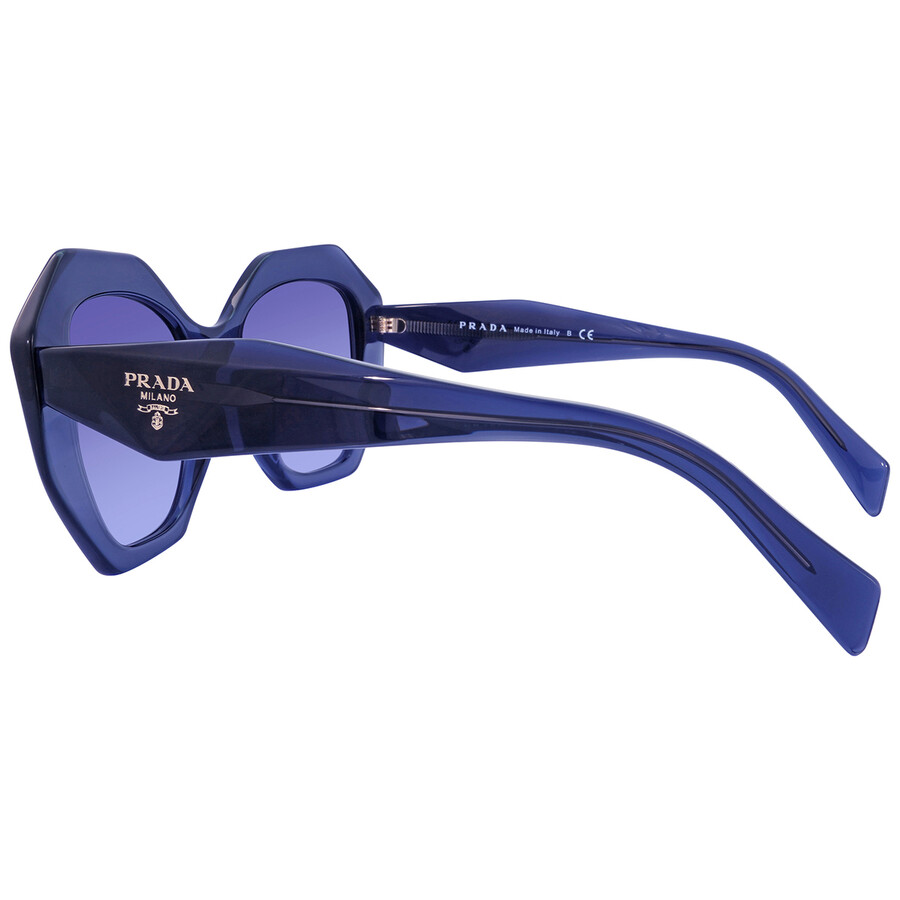 Prada Light Violet Gradient Blue Irregular Ladies Sunglasses PR 16WS ...
