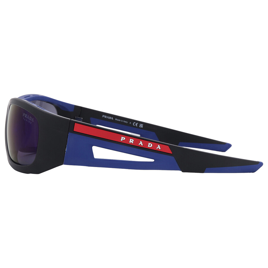 Prada Linea Rossa Blue Multilayer Tuning Sport Men's Sunglasses PS 02YS ...