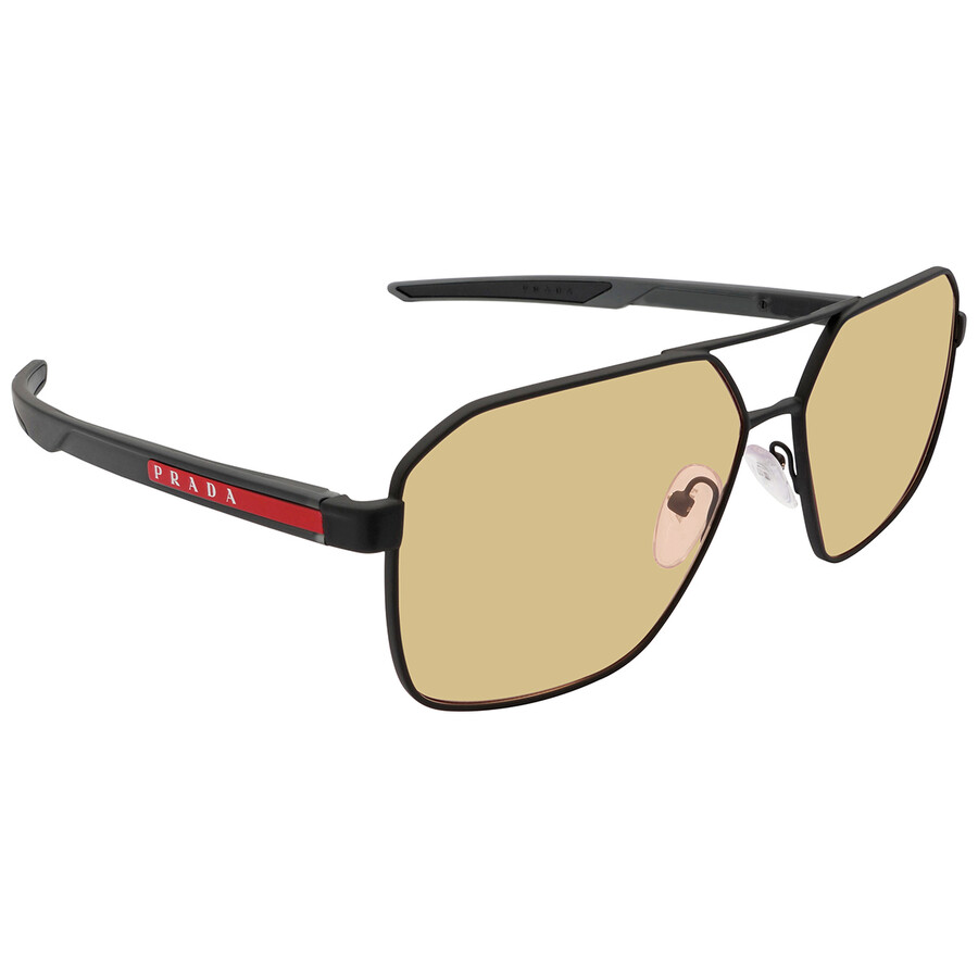 Prada Linea Rossa Photochromatic Orange Navigator Men's Sunglasses PS ...