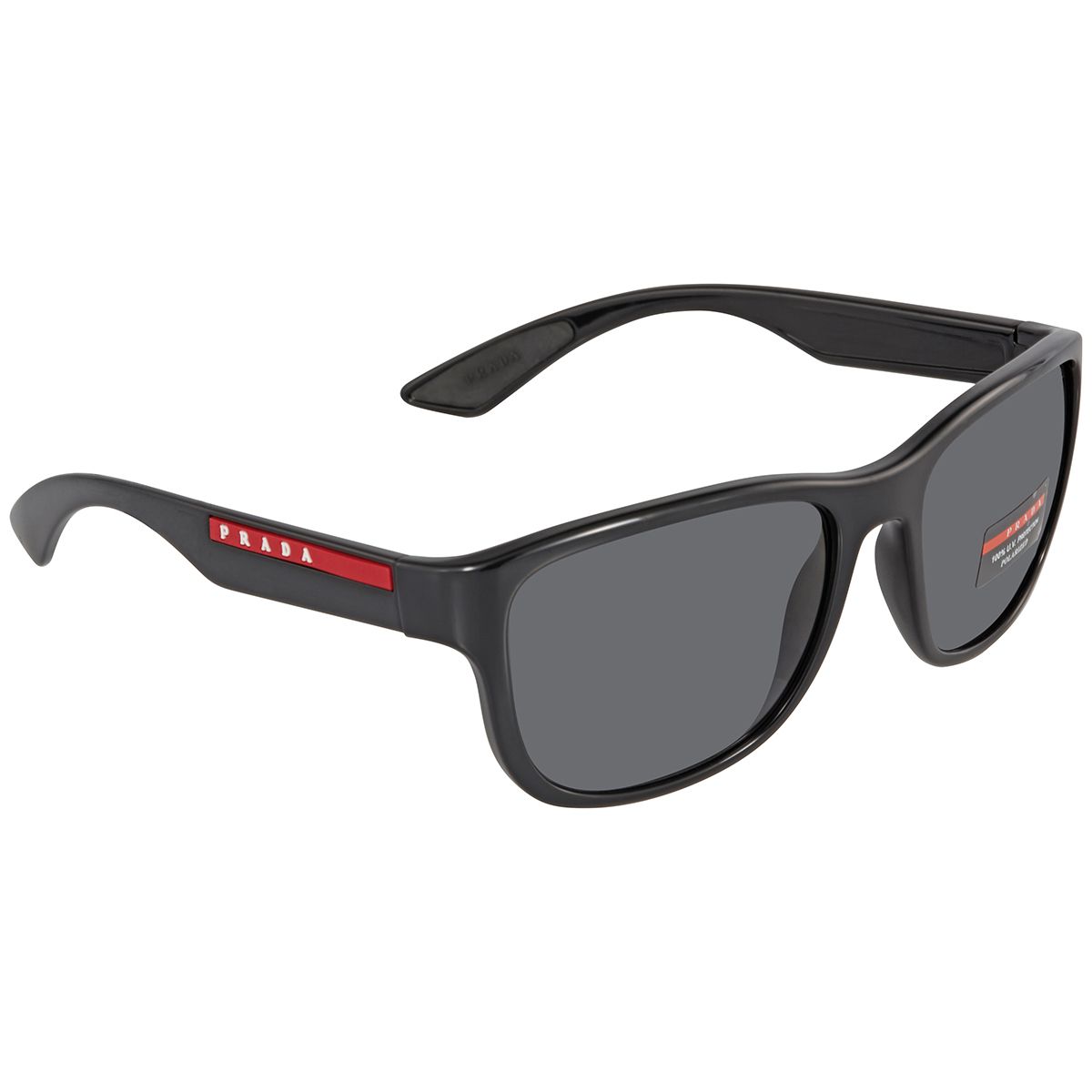 Prada Linea Rossa Polarized Grey Square Men's Sunglasses PS 01US 1AB5Z1 ...