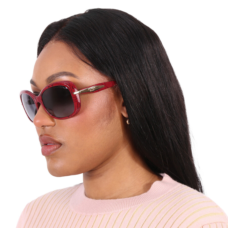 Prada Polarized Grey Gradient Butterfly Ladies Sunglasses PR 04ZS 15D5W1 57 8056597744355 ...