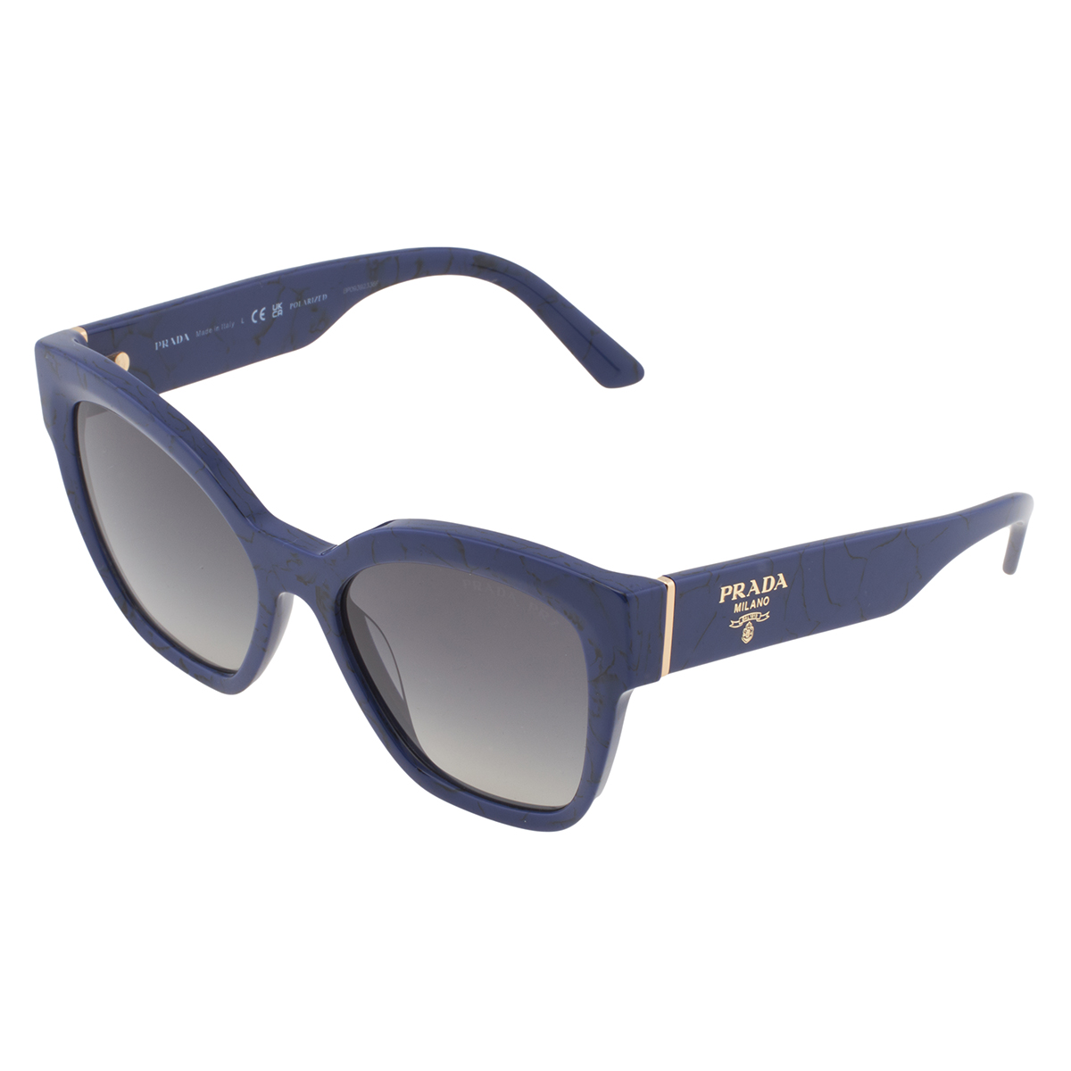 Prada Polarized Grey Gradient Butterfly Ladies Sunglasses PR 17ZS ...