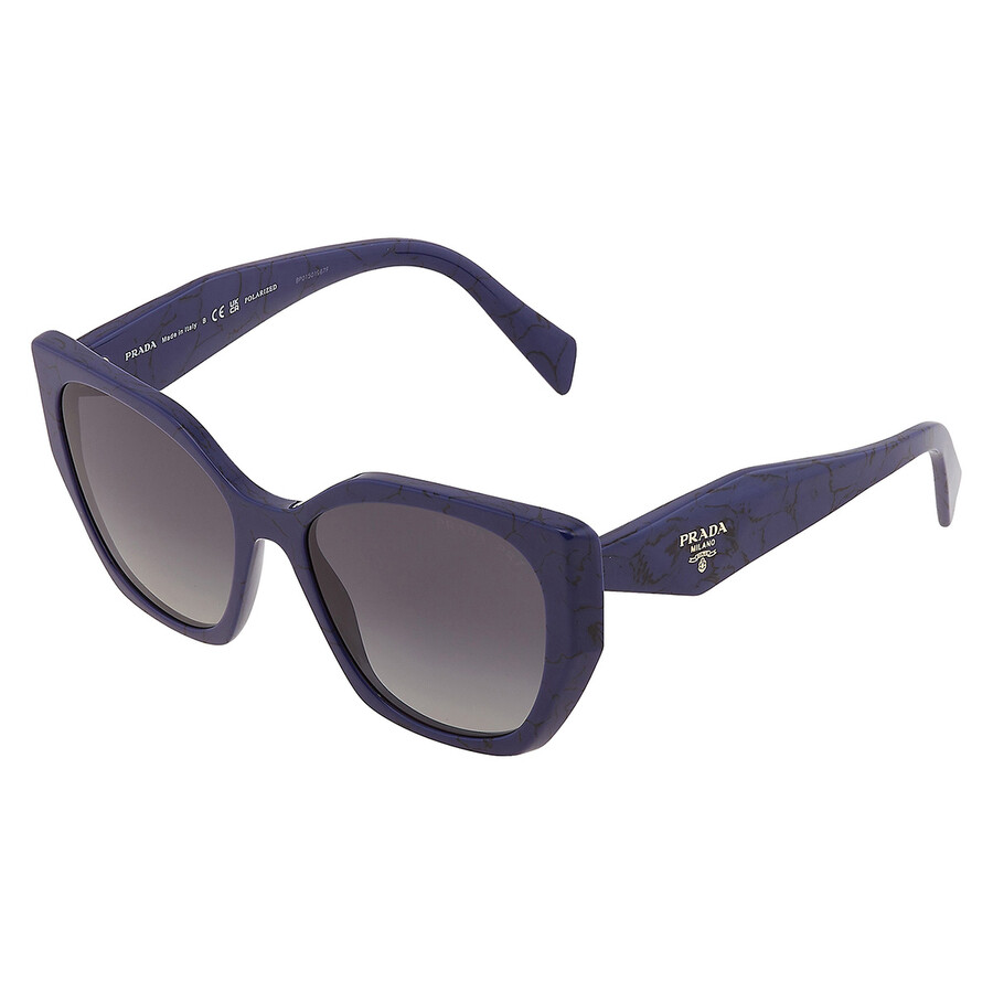 Prada Polarized Grey Gradient Cat Eye Ladies Sunglasses PR 19ZS 18D5W1 ...