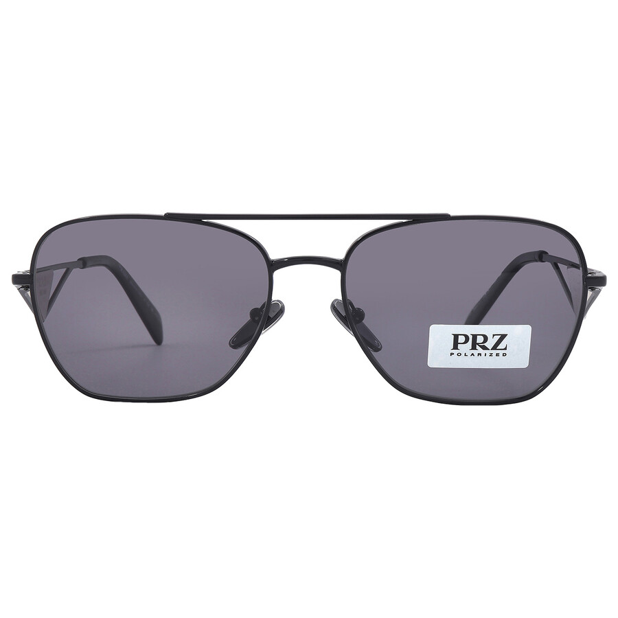 Prada Polarized Grey Navigator Ladies Sunglasses PR A50S 1AB5Z1 ...