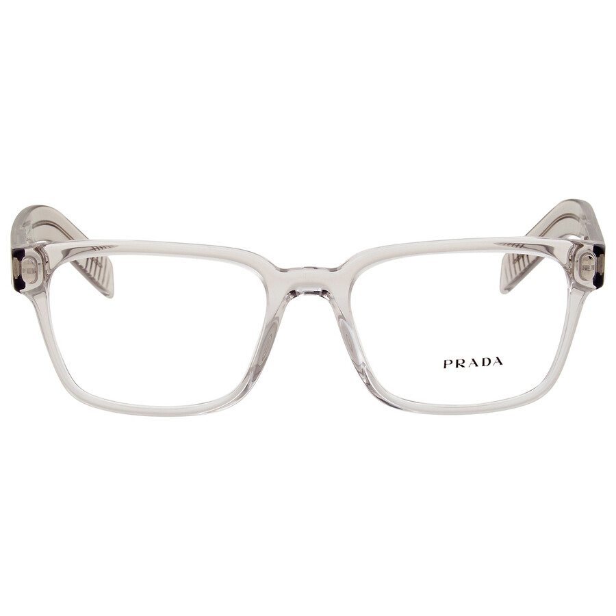 Prada Transparent Rectangular Men's Eyeglasses PR 15WV U431O1 53 ...