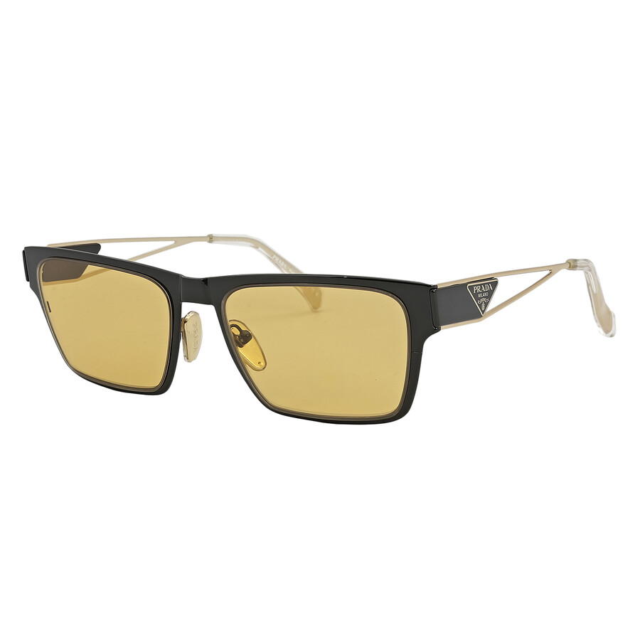 Prada Yellow Square Men's Sunglasses PR 71ZS 1AB0B7 56 8056597878005 ...