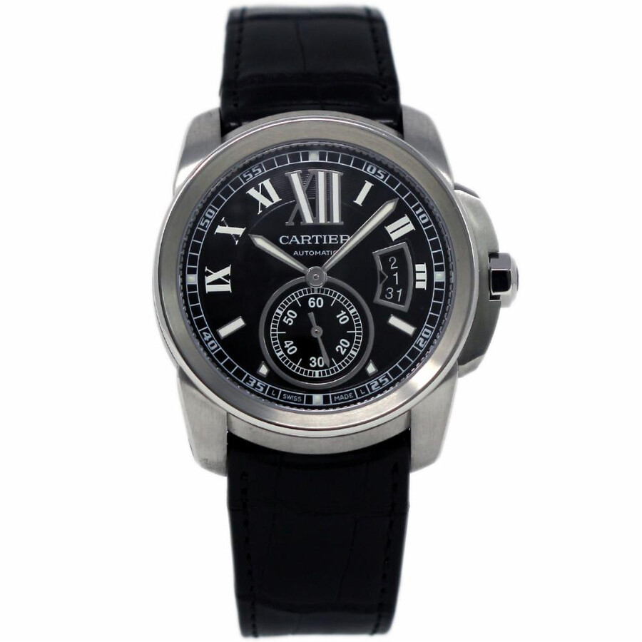 Cartier Pre-owned Cartier Calibre de Cartier Automatic Black Dial Men's ...