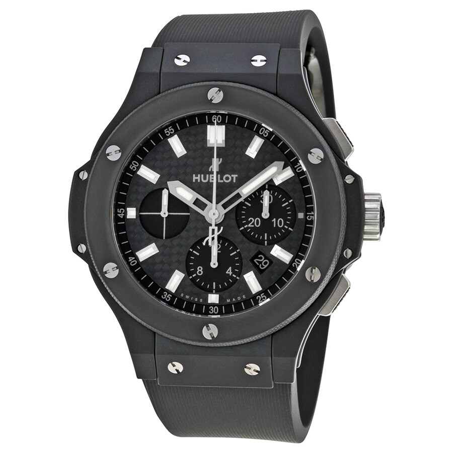 Hublot Pre-owned Hublot Big Bang Ceramic Black Magic Black Carbonfiber Men's Watch 301.CI.1770 ...