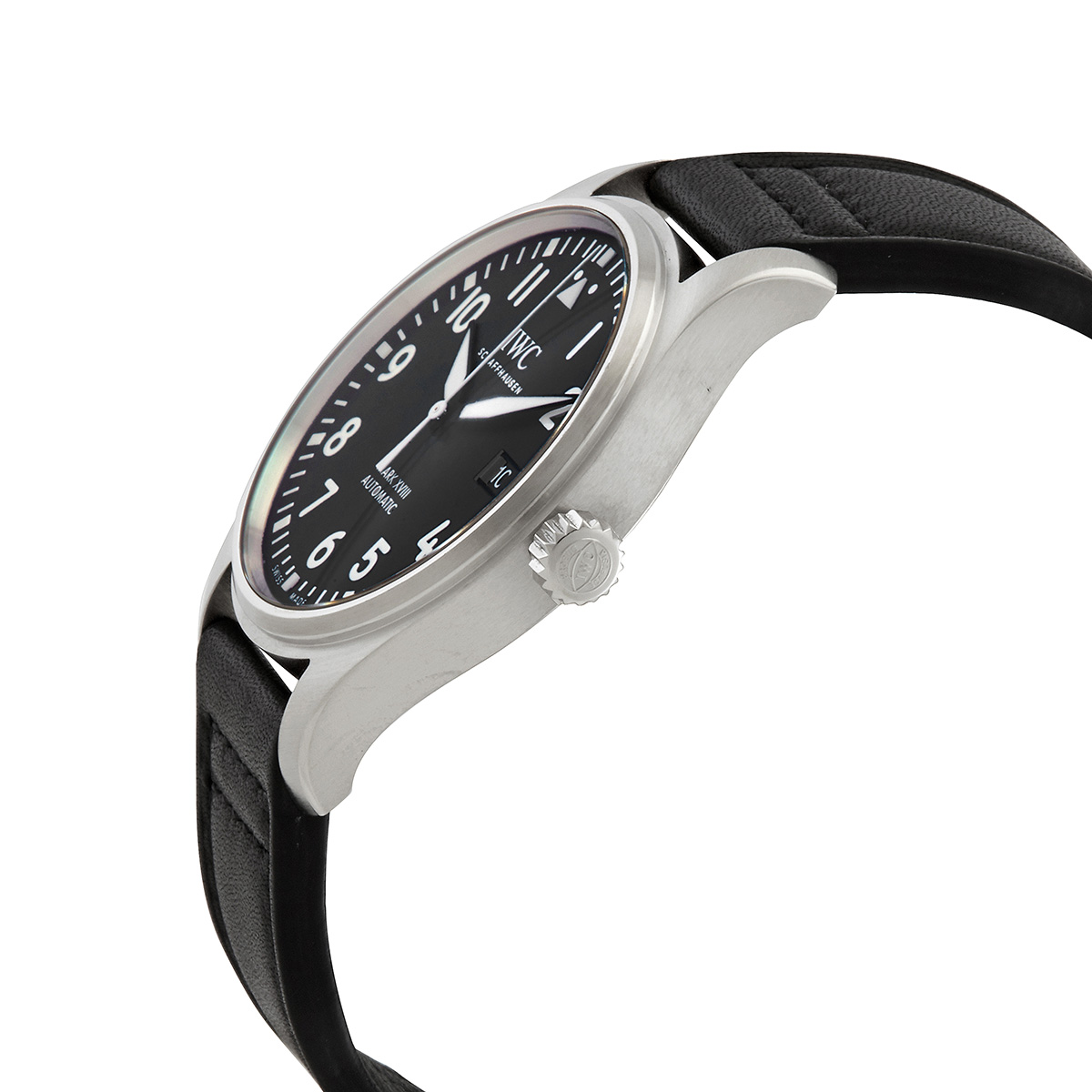 IWC Pre-owned IWC Pilot's Mark XVIII Automatic Black Dial Men's Watch ...