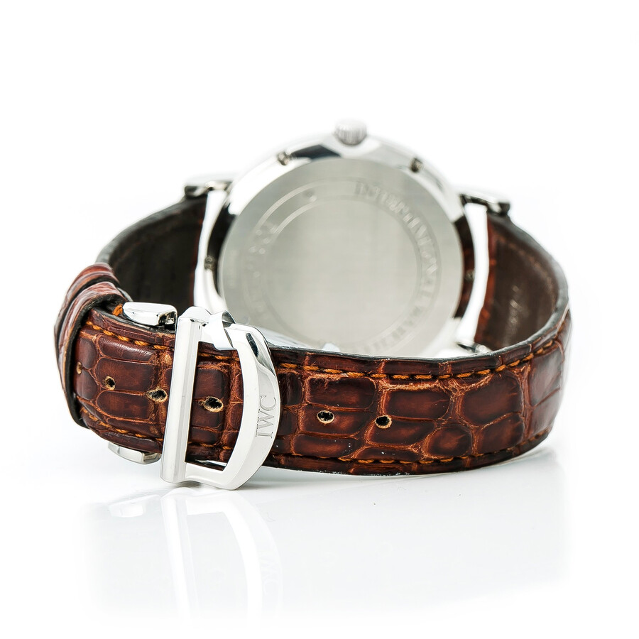 IWC Pre-owned IWC Portofino Automatic Silver Dial Men's Watch IW356307 ...