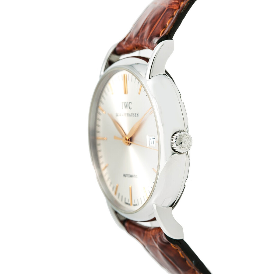 IWC Pre-owned IWC Portofino Automatic Silver Dial Men's Watch IW356307 ...