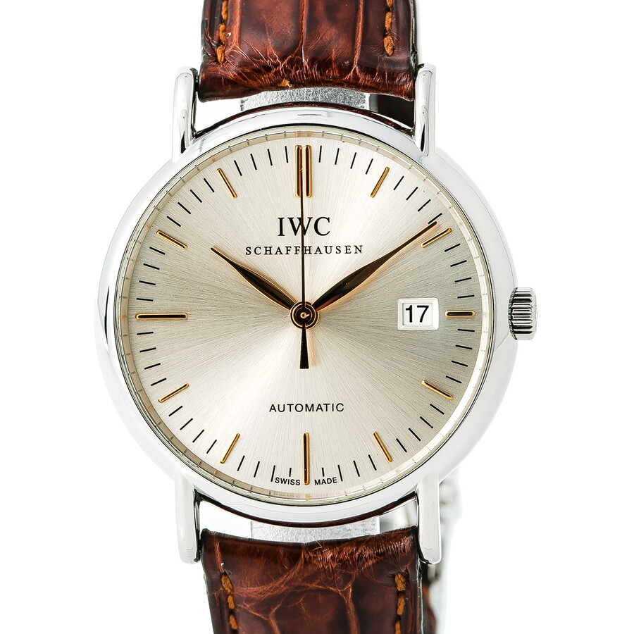 IWC Pre-owned IWC Portofino Automatic Silver Dial Men's Watch IW356307 ...