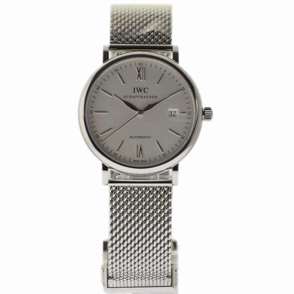 IWC Pre-owned IWC Portofino Automatic Silver Dial Men's Watch IW356505 ...