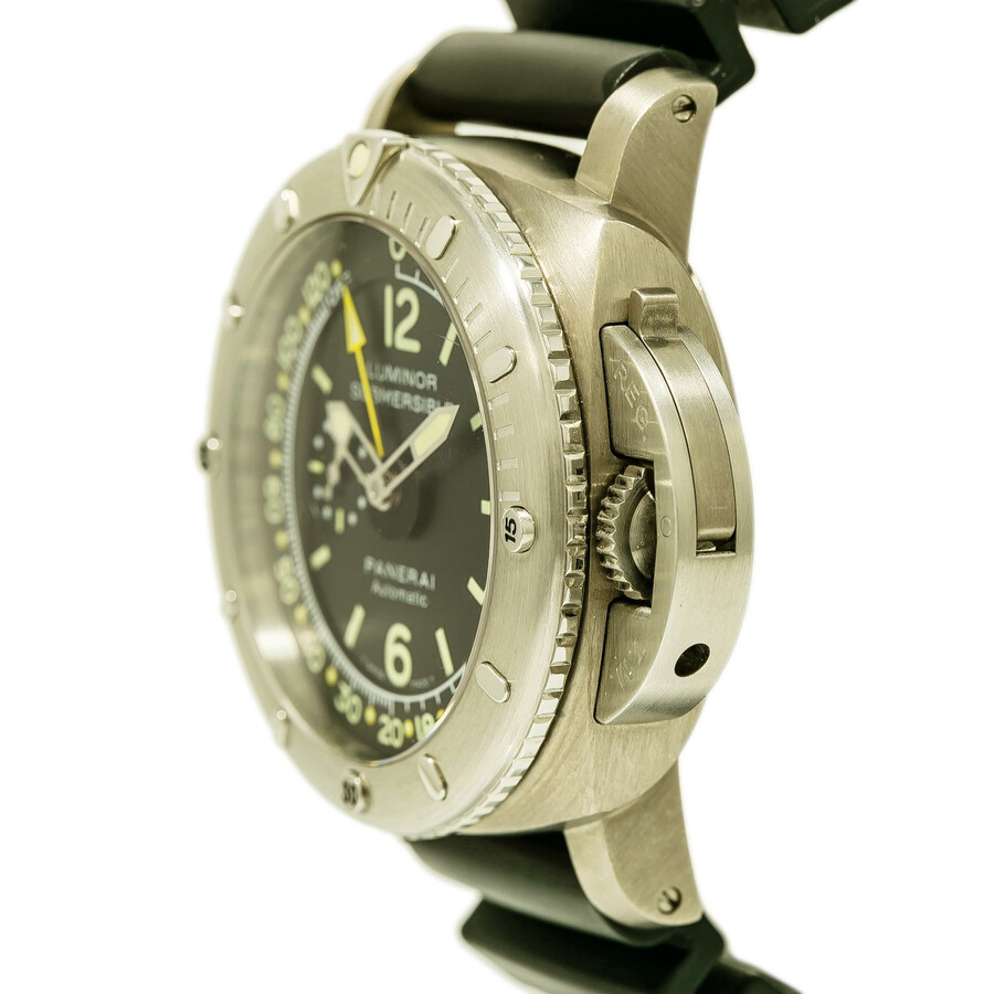 Panerai Pre-owned Panerai Luminor Automatic Chronometer Black Dial Men ...