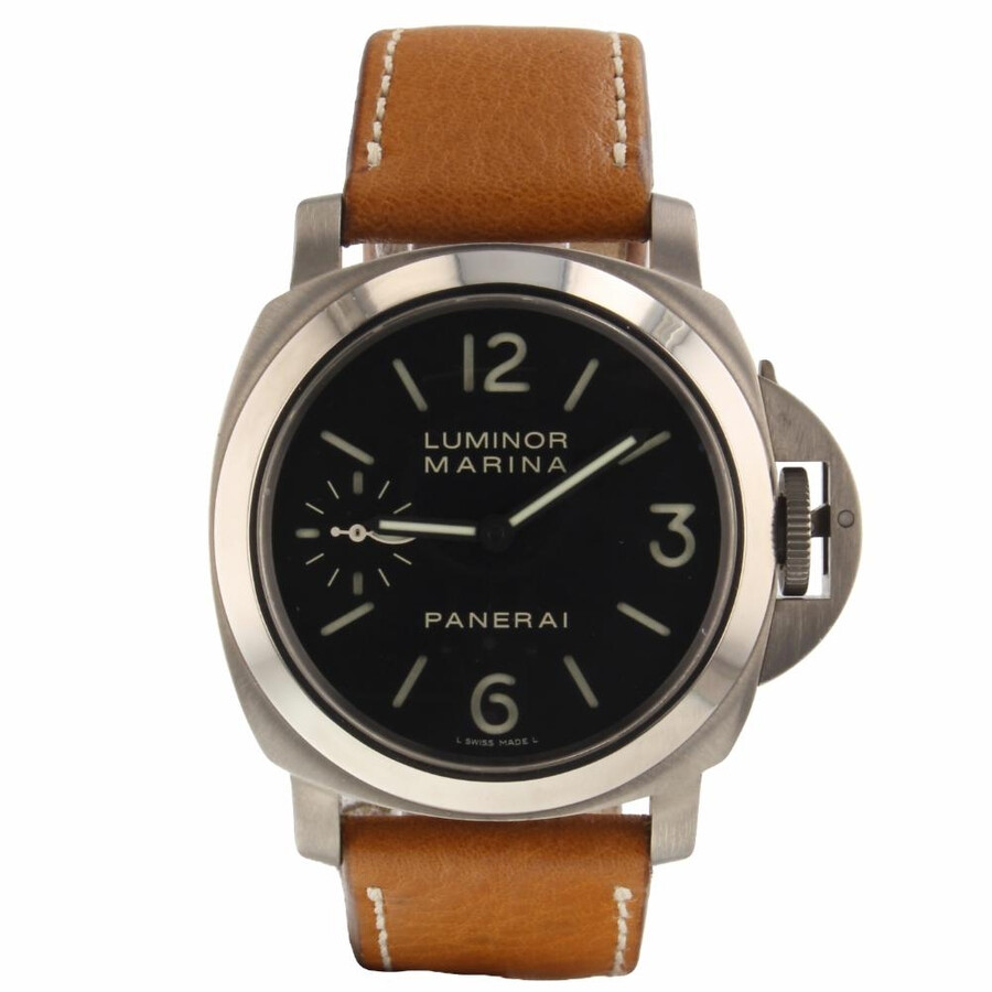 Panerai Pre-owned Panerai Luminor Marina Chronometer Black Dial Men's ...