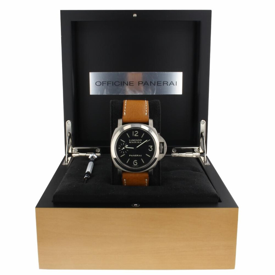 Panerai Pre-owned Panerai Luminor Marina Chronometer Black Dial Men's ...