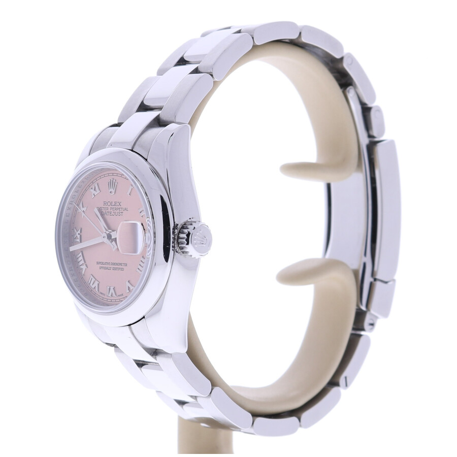 Rolex Pre-owned Rolex Datejust Automatic Chronometer Pink Dial Ladies ...