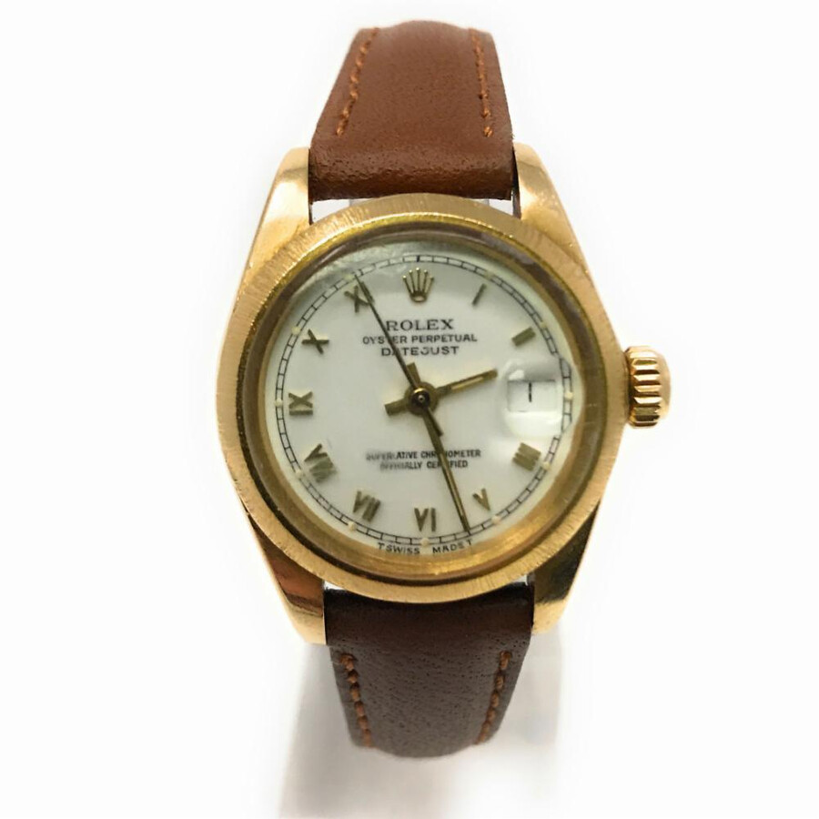 Rolex Pre-owned Rolex Datejust Automatic White Dial Ladies Watch 6927 ...